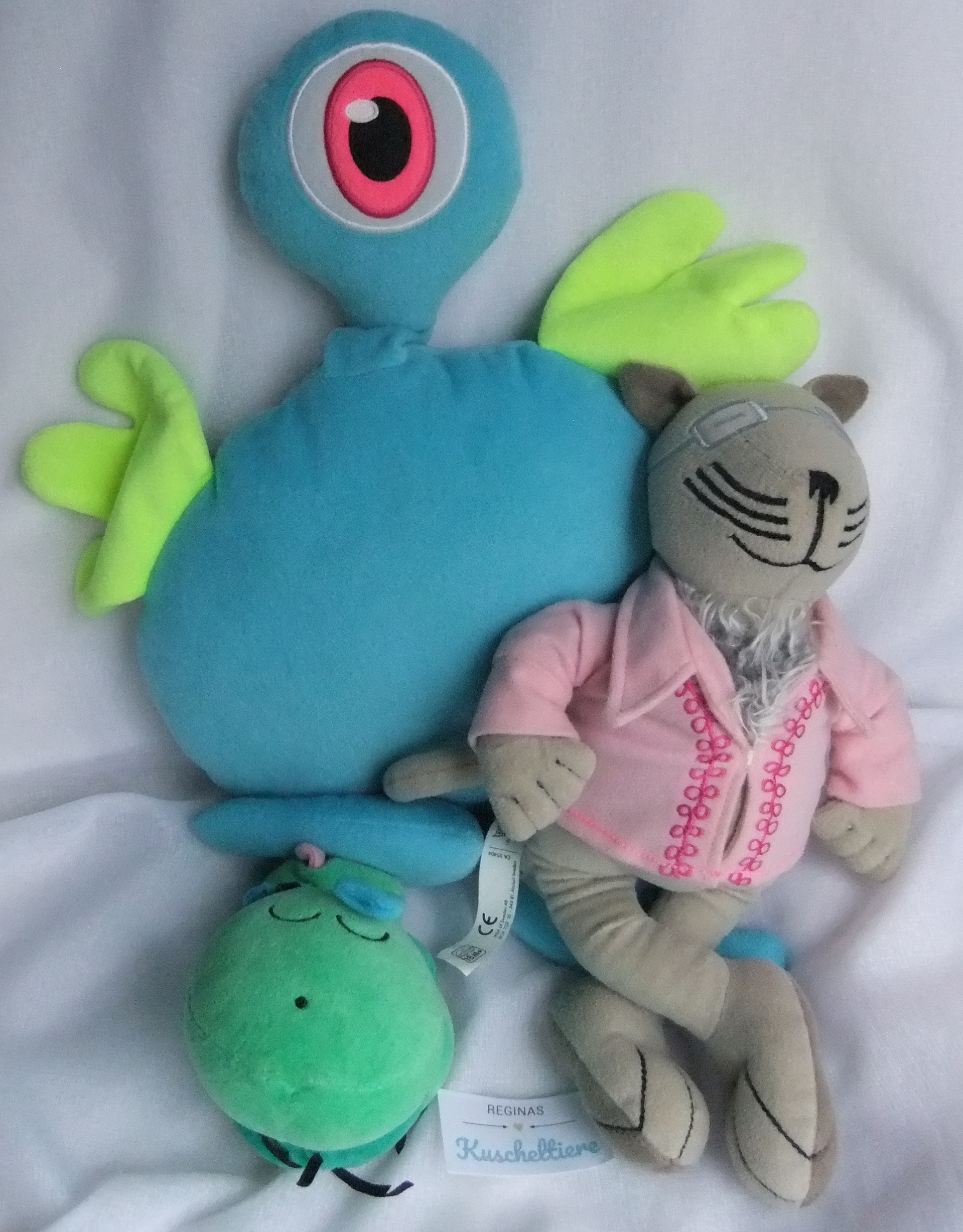 Ikea - Plüschtiere - Blimp Alien, Katze Päls mit Jacke und Spieluhr...