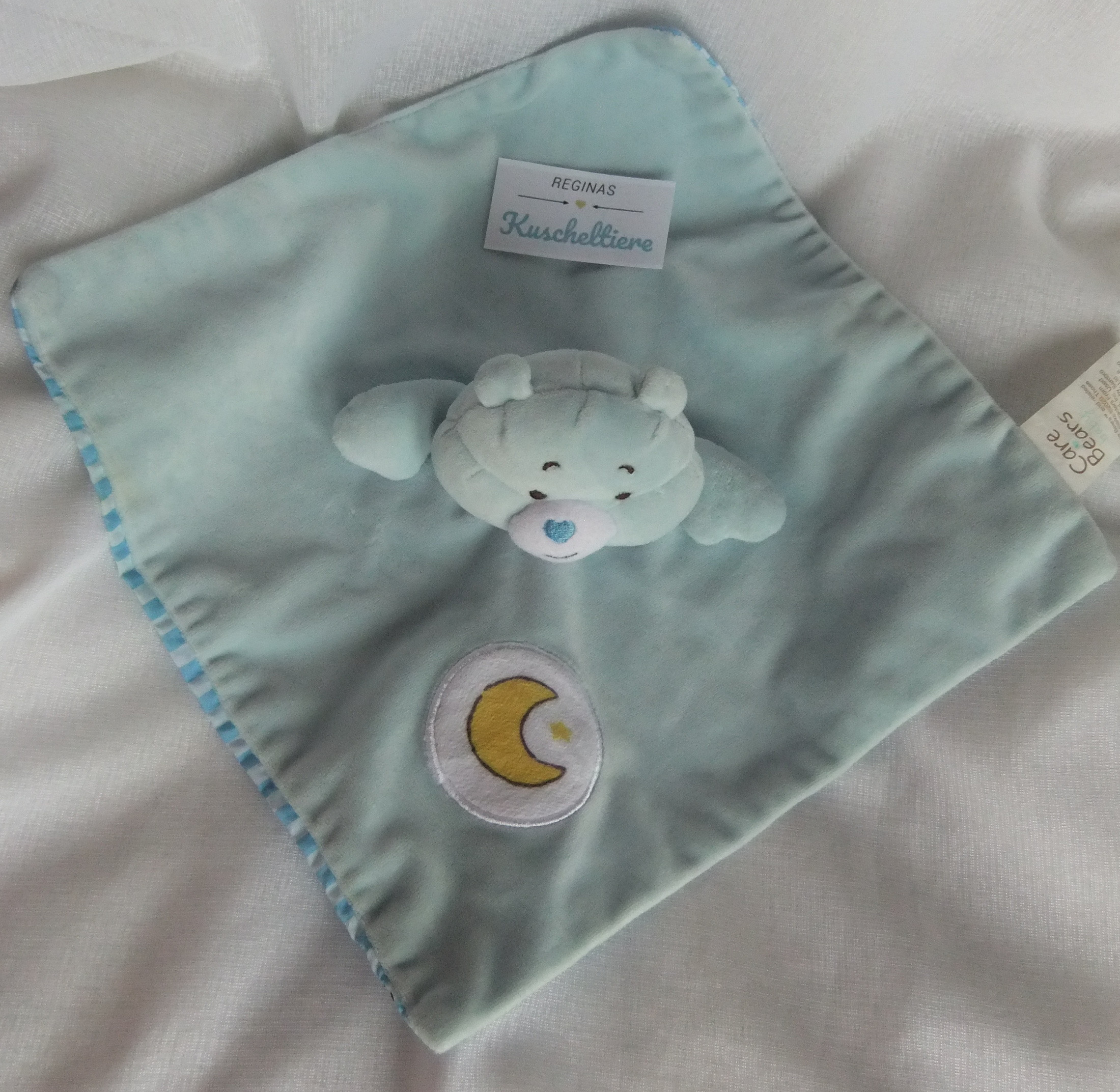 Kik - Care Bears baby - Schmusetuch - Glücksbärchies mit Rasselgerä...
